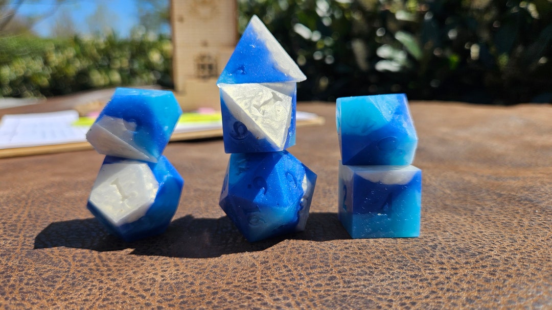 Polar Ice Squishy Dice Polyhedral Set of 7 - Etsy