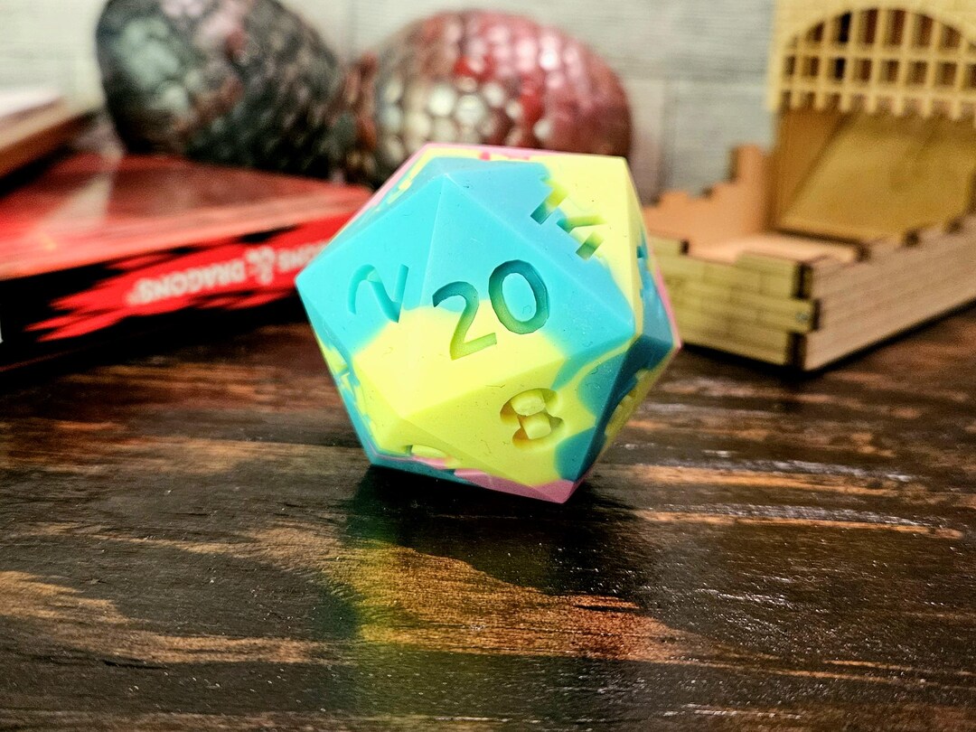 90's Kid Squishy Dice, 60mm, D20 Stress Ball - Etsy