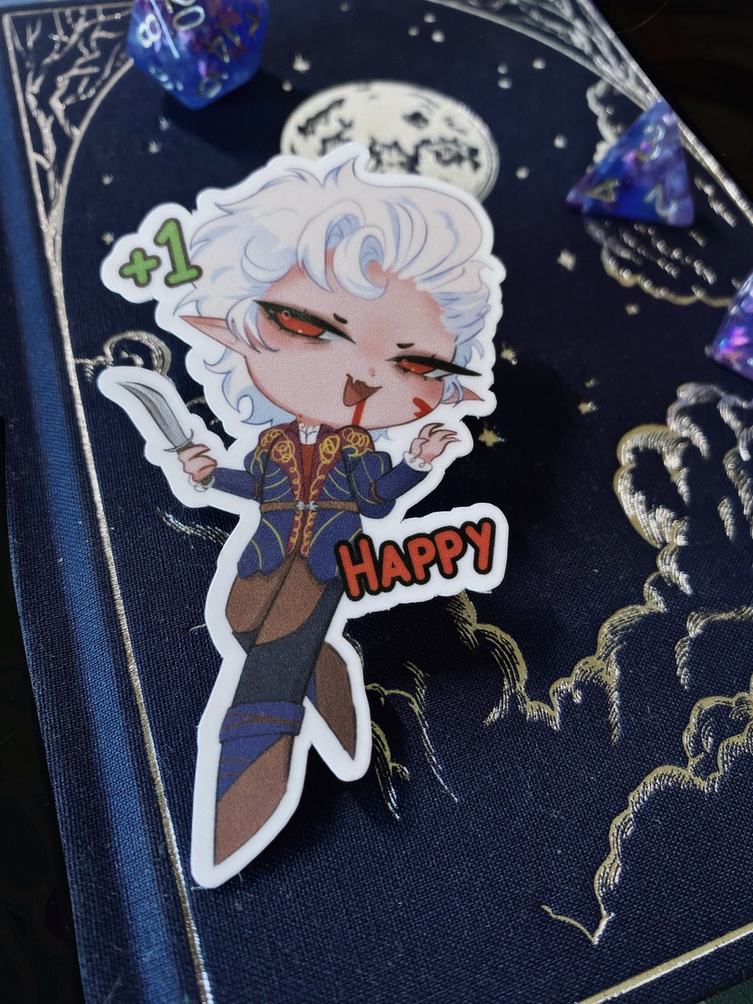 Astarion Sticker | BG3 | Baldurs Gate 3 | Laminated Matte Vinyl Sticker ...