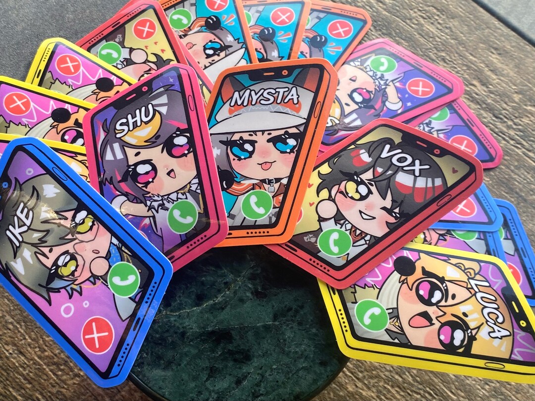 Nijisanji EN Luxiem Phone Stickers | Laminated Vinyl Sticker | Water ...