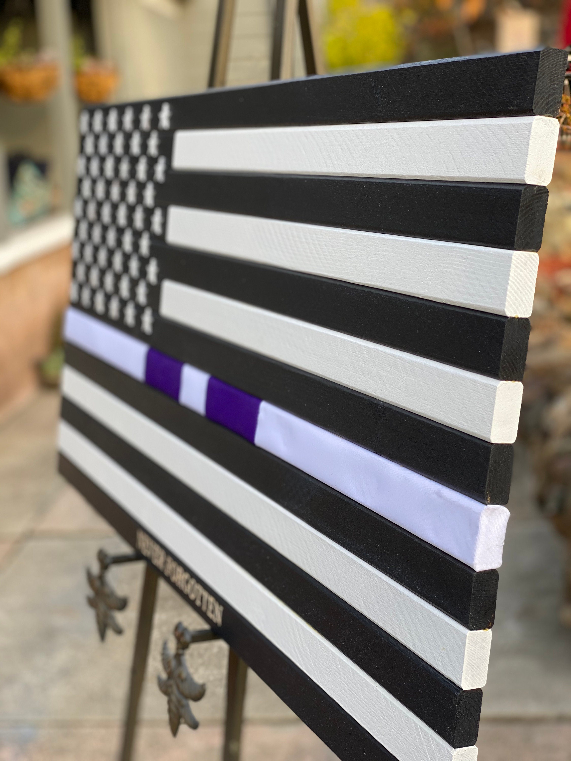 Fallen Officer Purple Heart Thin Blue Line - Etsy