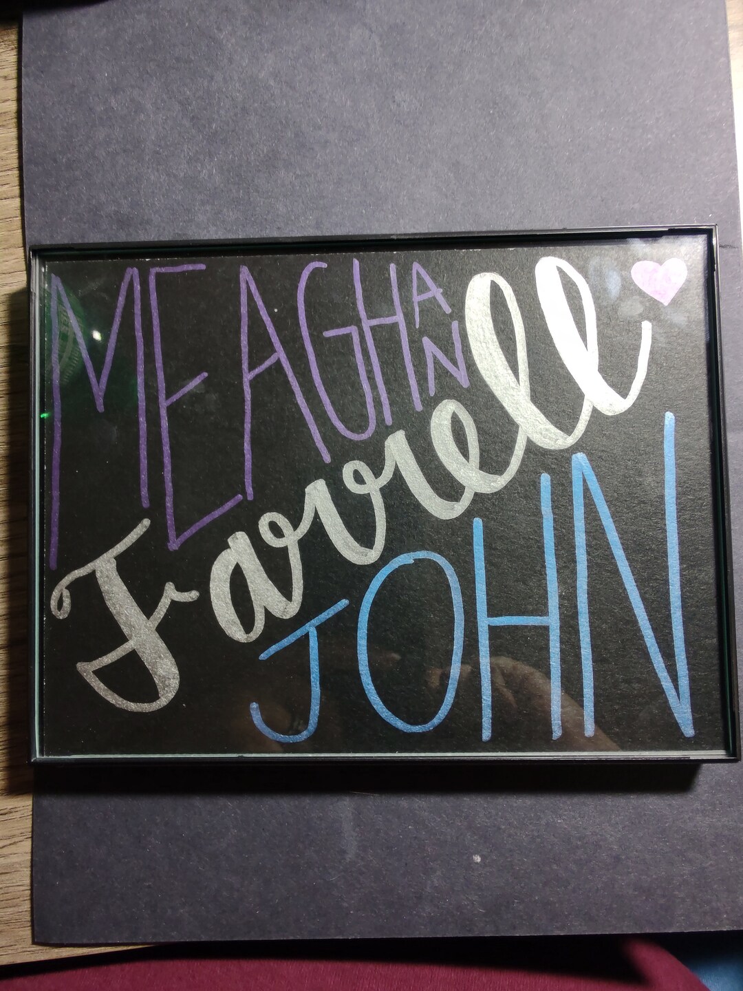 Handwritten Metallic Signs - Etsy