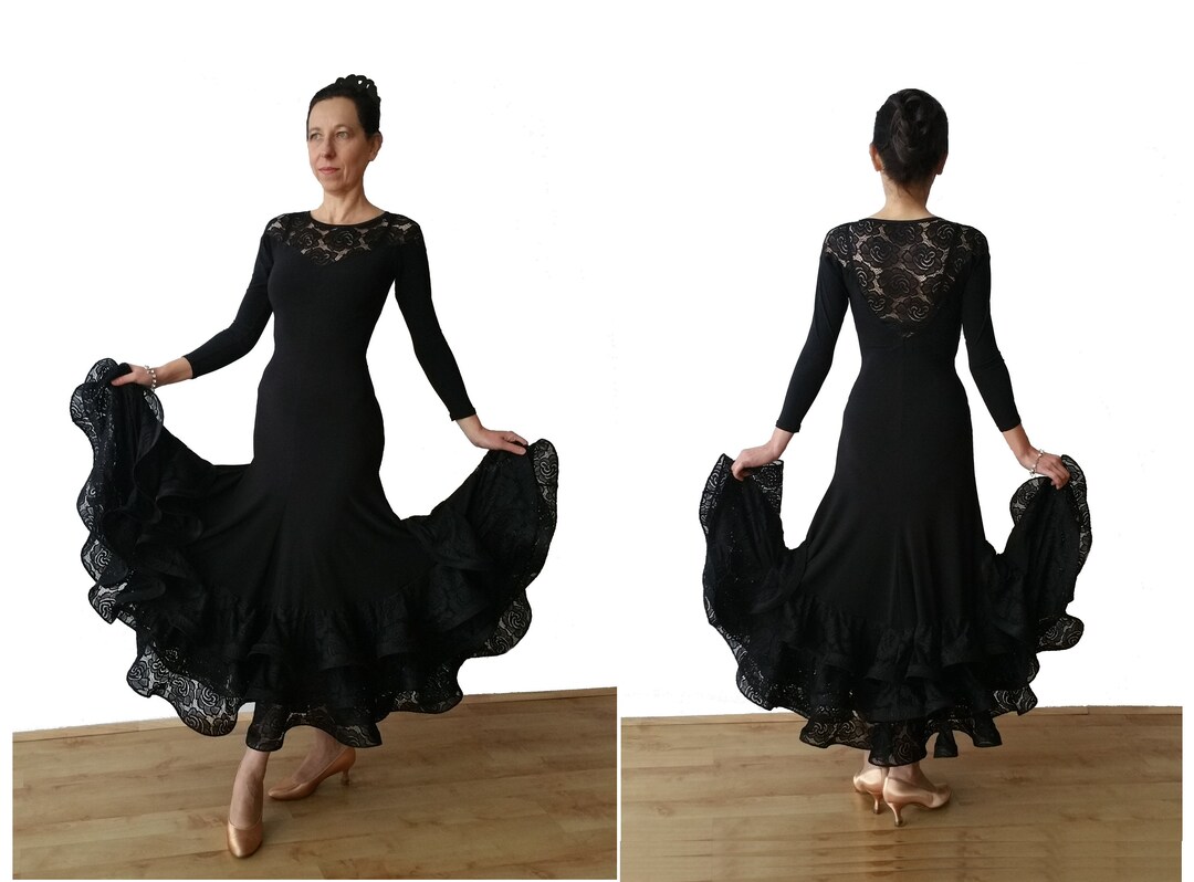DR187L Perfecto Ballroom Dress With Lace - Etsy