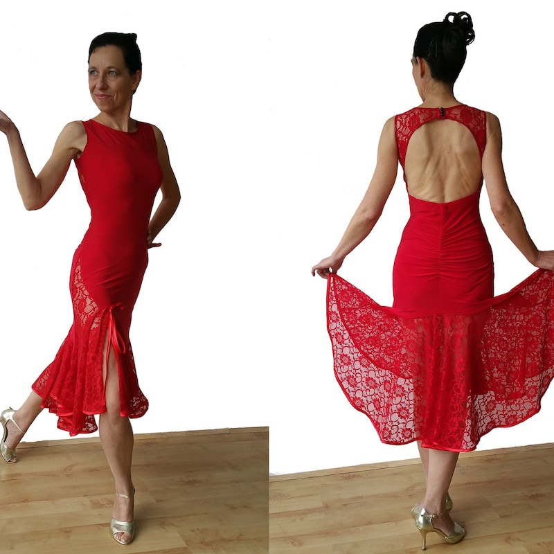 Open Back Dress - Etsy