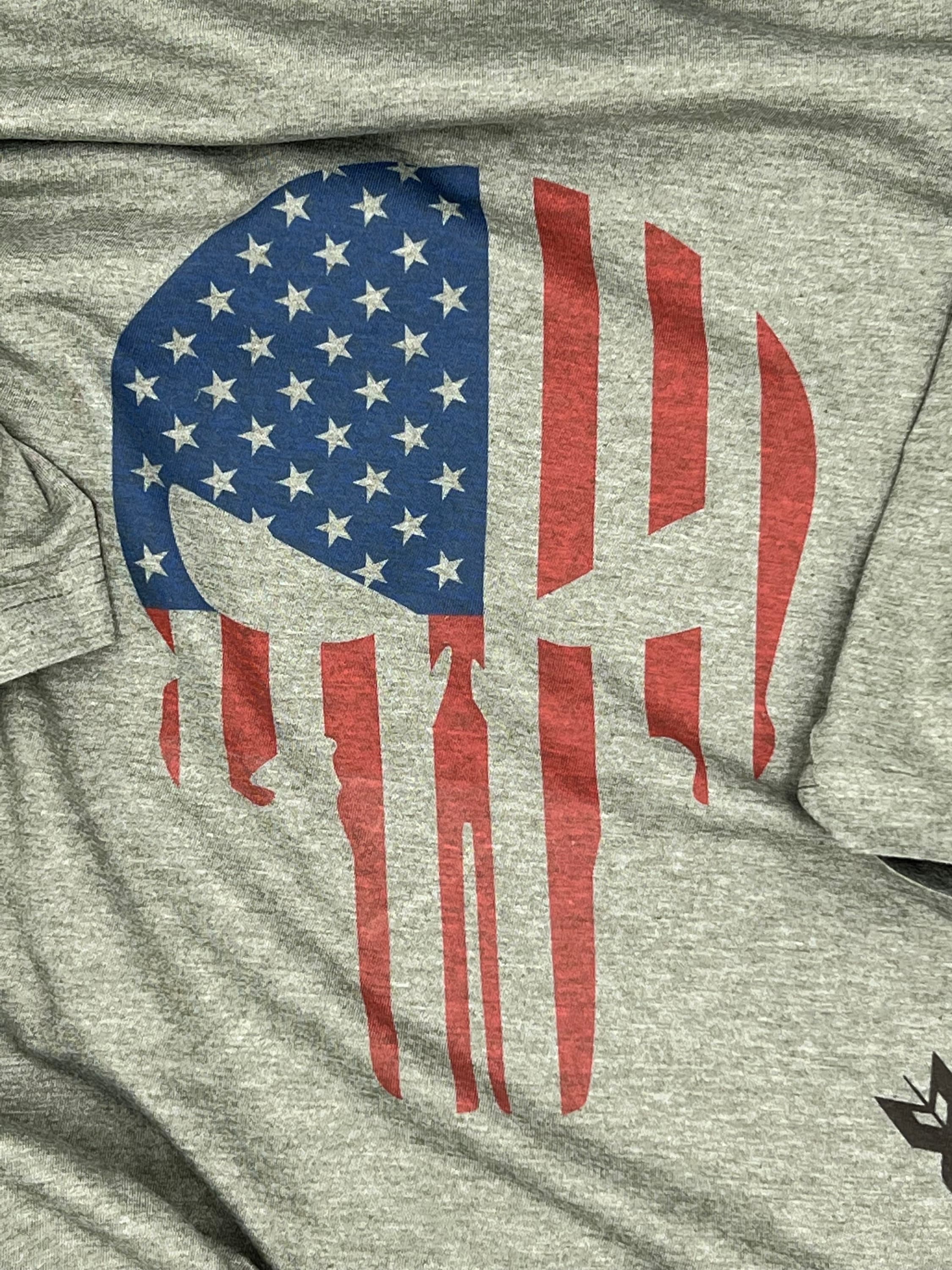 Punisher Skull Shirt US Flag Colors, Pissed off Apparel, 2A, Second ...
