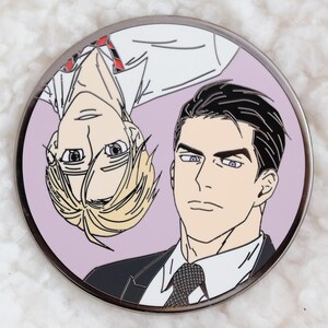 BL Yaoi "office" Circle Enamel Pins - Boys Love Couple From Manga and ...