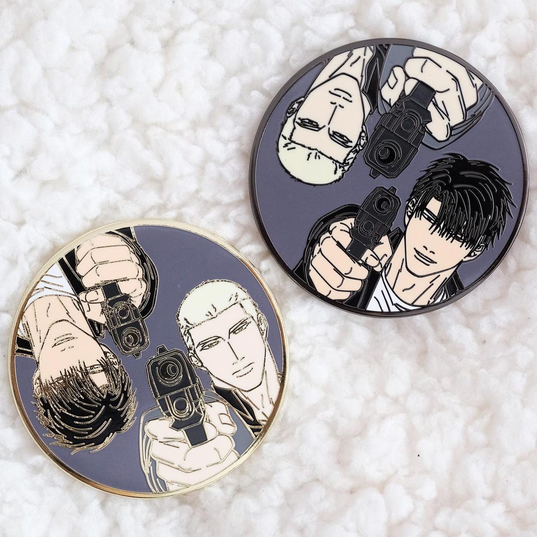 BL Yaoi "shut the Line" Circle Enamel Pins - Boys Love Couple From ...