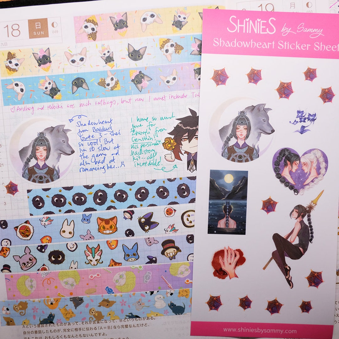 Shadowheart Sticker Sheet - BG3 - Baldur's Gate 3 - Vinyl Waterproof ...