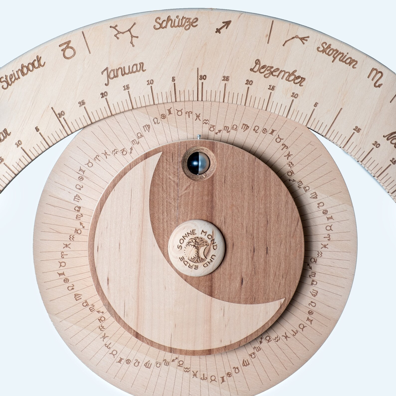 The Moon Wheel First Perpetual Lunar Calendar astronomical - Etsy