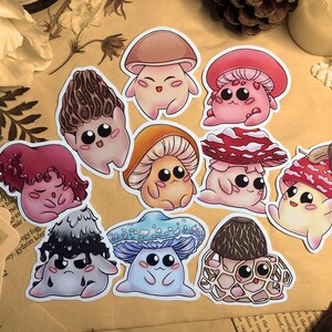 Shroomies Single Stickers Mushroom Stickers Cute Stickers Witch, Wiccan ...