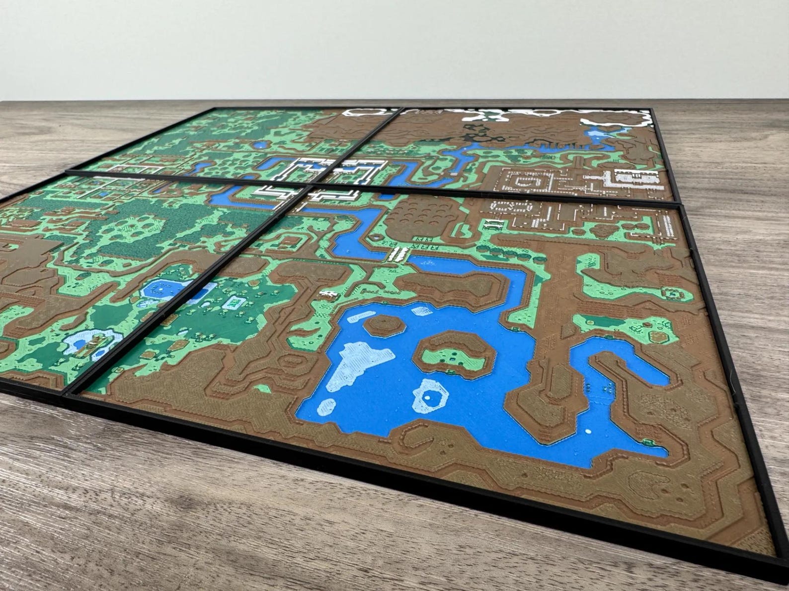 Custom 3d-printed Video Game Map Wall Art – Retro Gamer Decor - Etsy