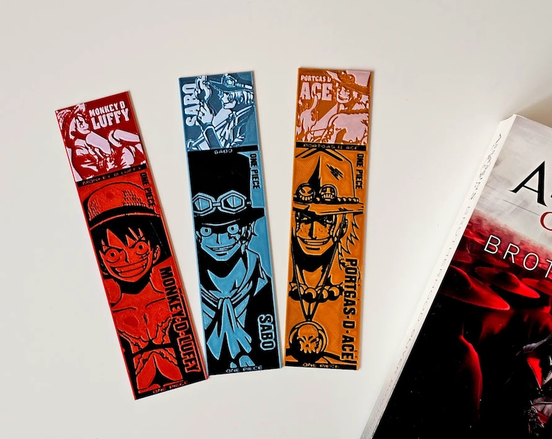 One Piece Brothers Bookmark - Etsy