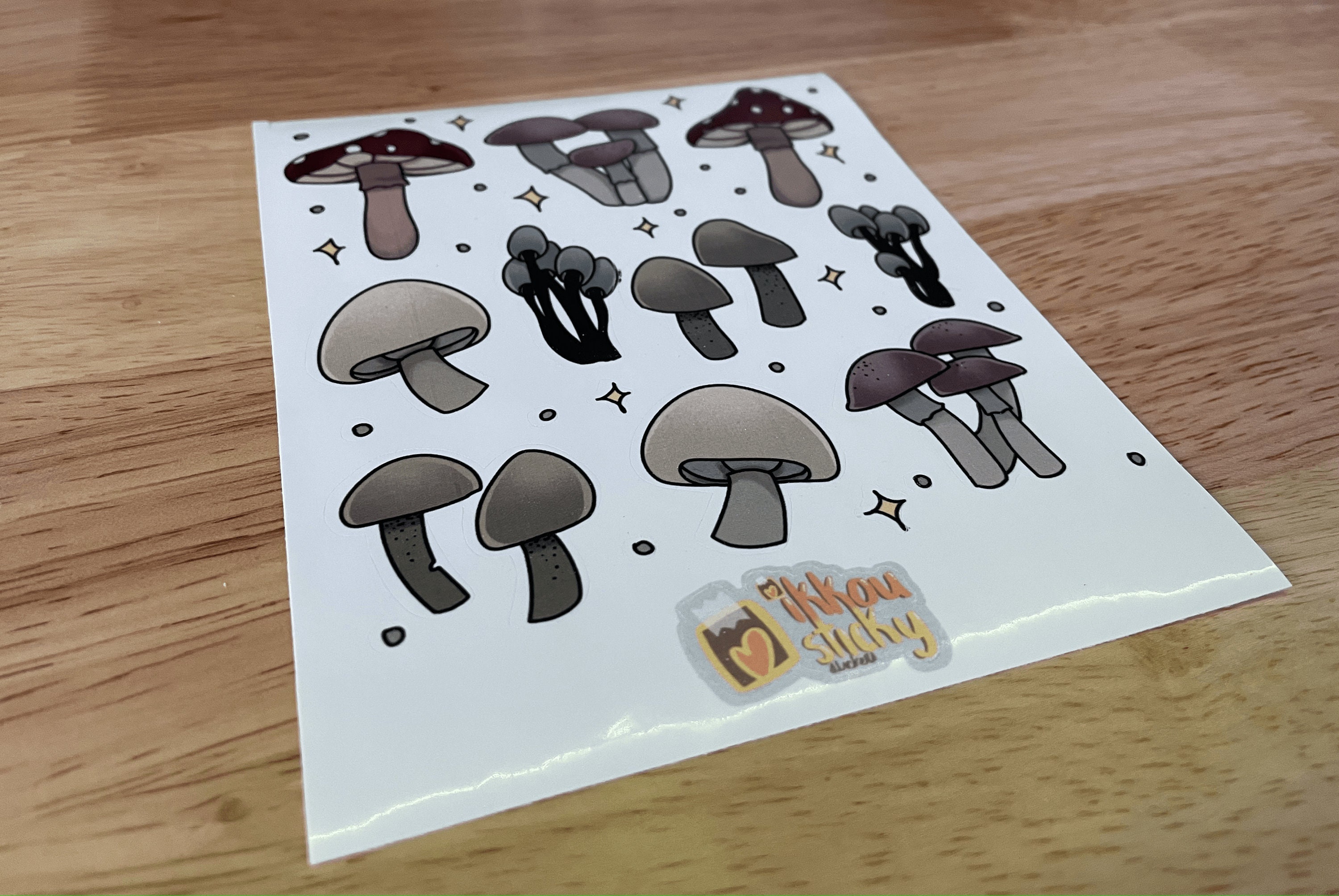 Cute Mushroom Sticker Sheet - Etsy