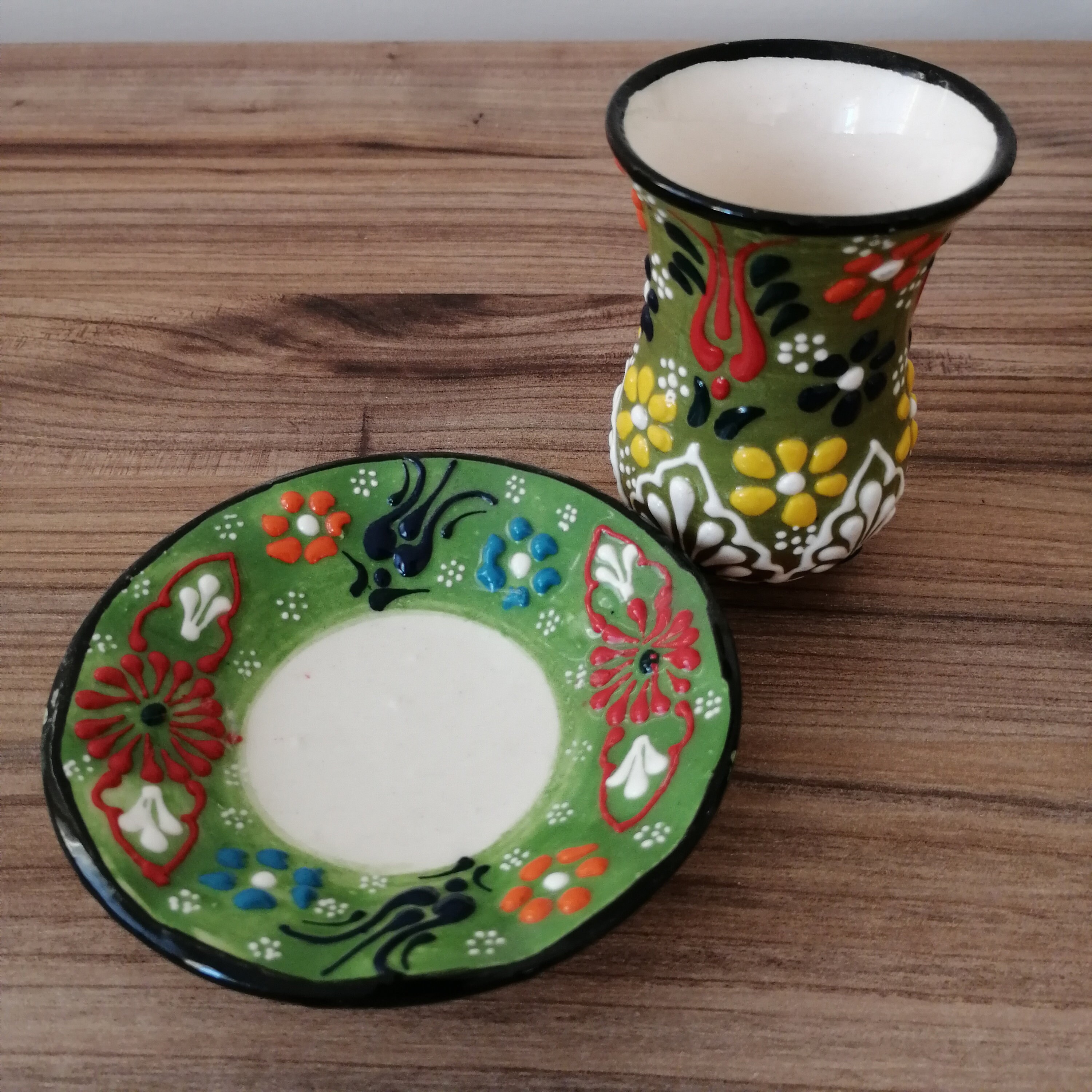 Ceramic Turkish Tea Cup Set Boho Style Tea Cups Authentic - Etsy