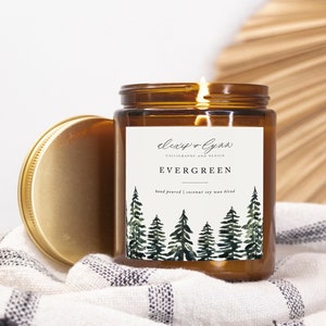 Evergreen Christmas Candle, Christmas Tree Candle, Pine Candle, Balsam ...