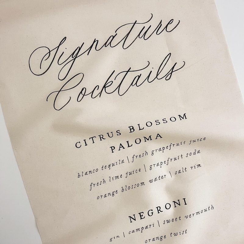 Drink Calligraphy - Etsy