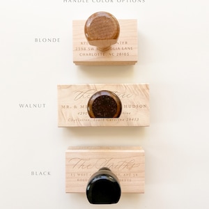 Custom Return Address Stamp, Calligraphy Name Stamp, Rubber Stamp, Self ...