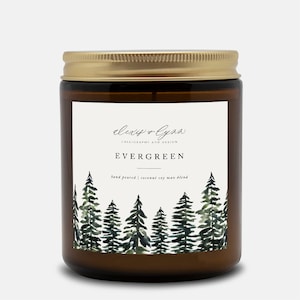 Evergreen Christmas Candle, Christmas Tree Candle, Pine Candle, Balsam ...