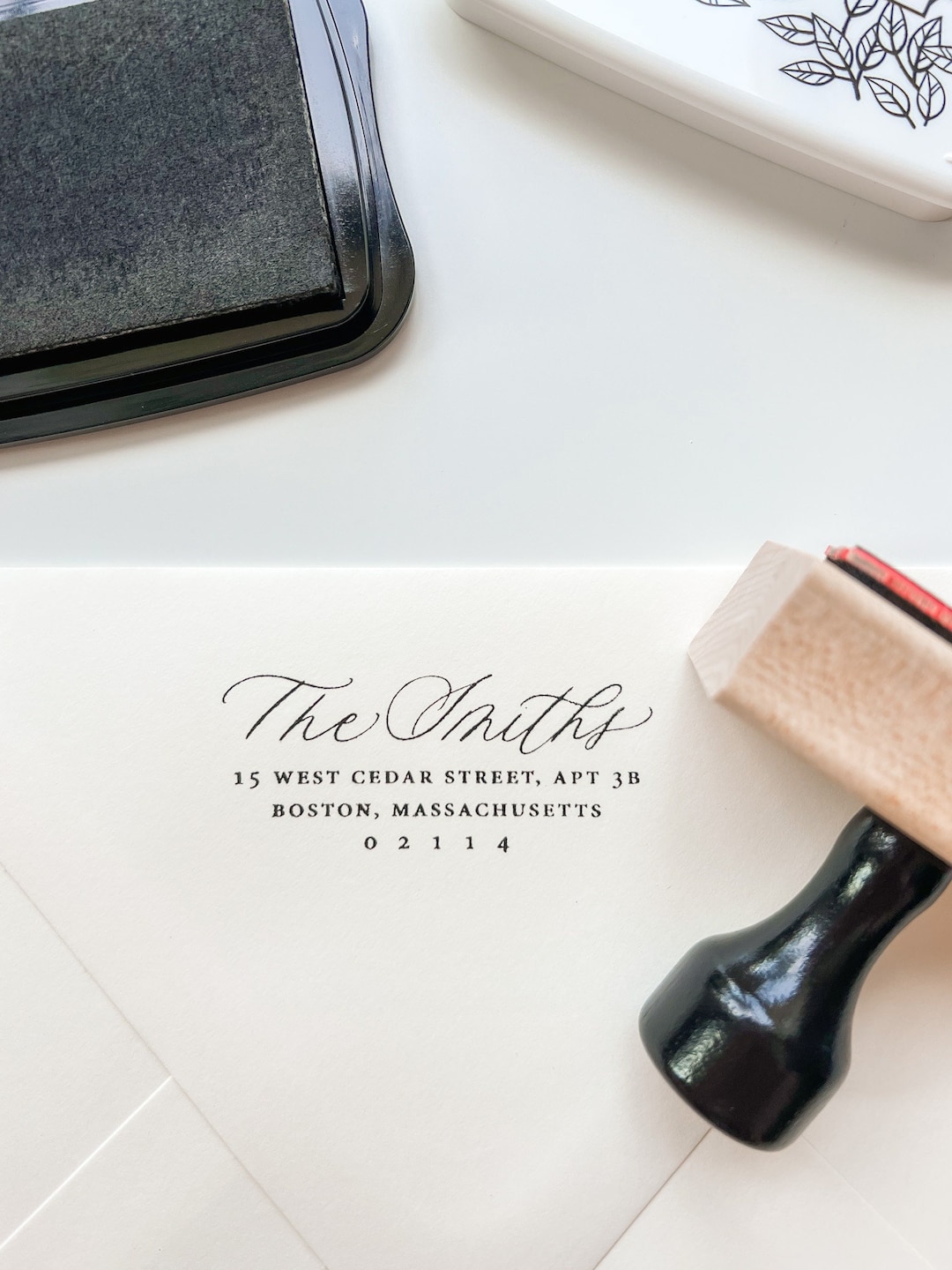 Custom Return Address Stamp Calligraphy Name Stamp Rubber - Etsy