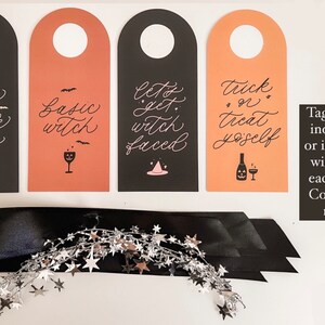 Let's Get Witch Faced, Drink up Witches, Halloween Wine Bottle Gift ...