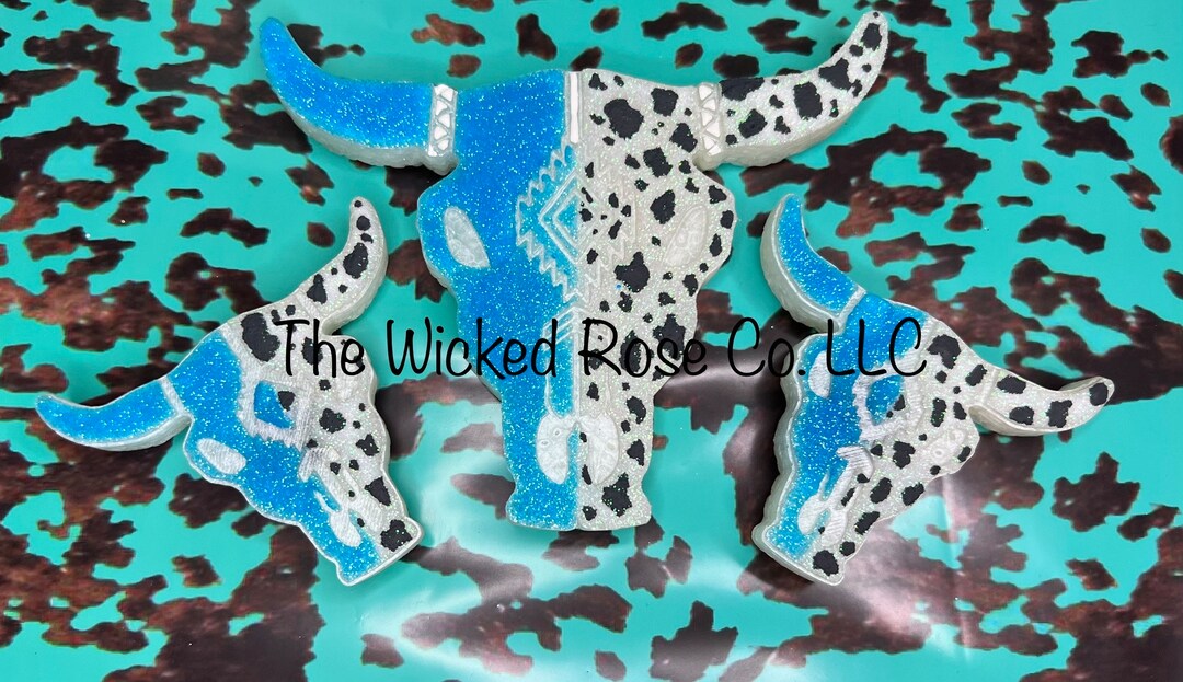 Cow Print, Bull Skull, Car Freshie, Freshie, Freshies, Boho, Country ...