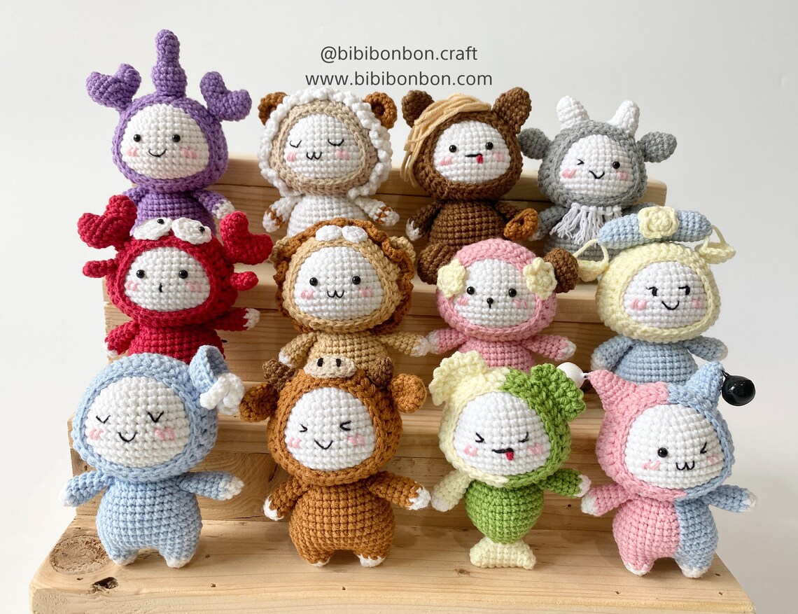 Bibibonbon Pattern Bundle 12 in 1: 12 Zodiac Signs - Etsy
