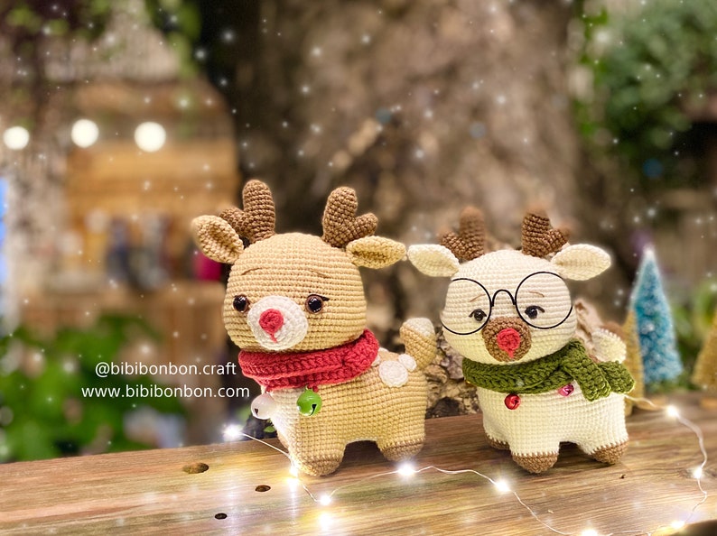 Bibibonbon Crochet Pattern Amigurumi: Dasher the Reindeer - Etsy