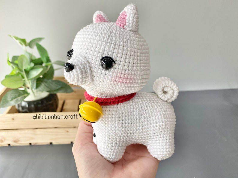 Crochet Samoyed Dog Amigurumi Pattern: Bibi Puppy (PDF English/español ...