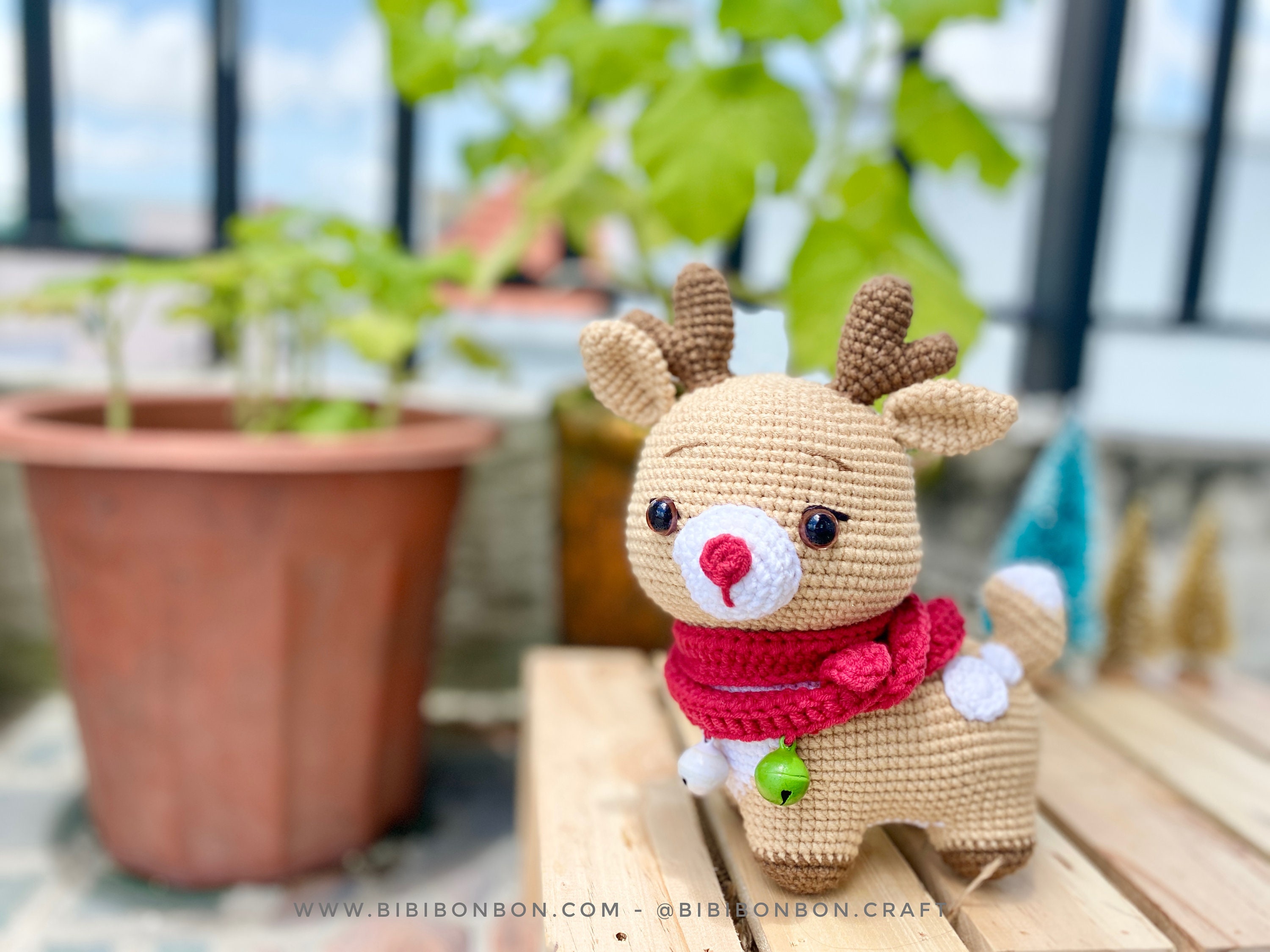 Bibibonbon Crochet Pattern Amigurumi: Dasher the Reindeer | Etsy