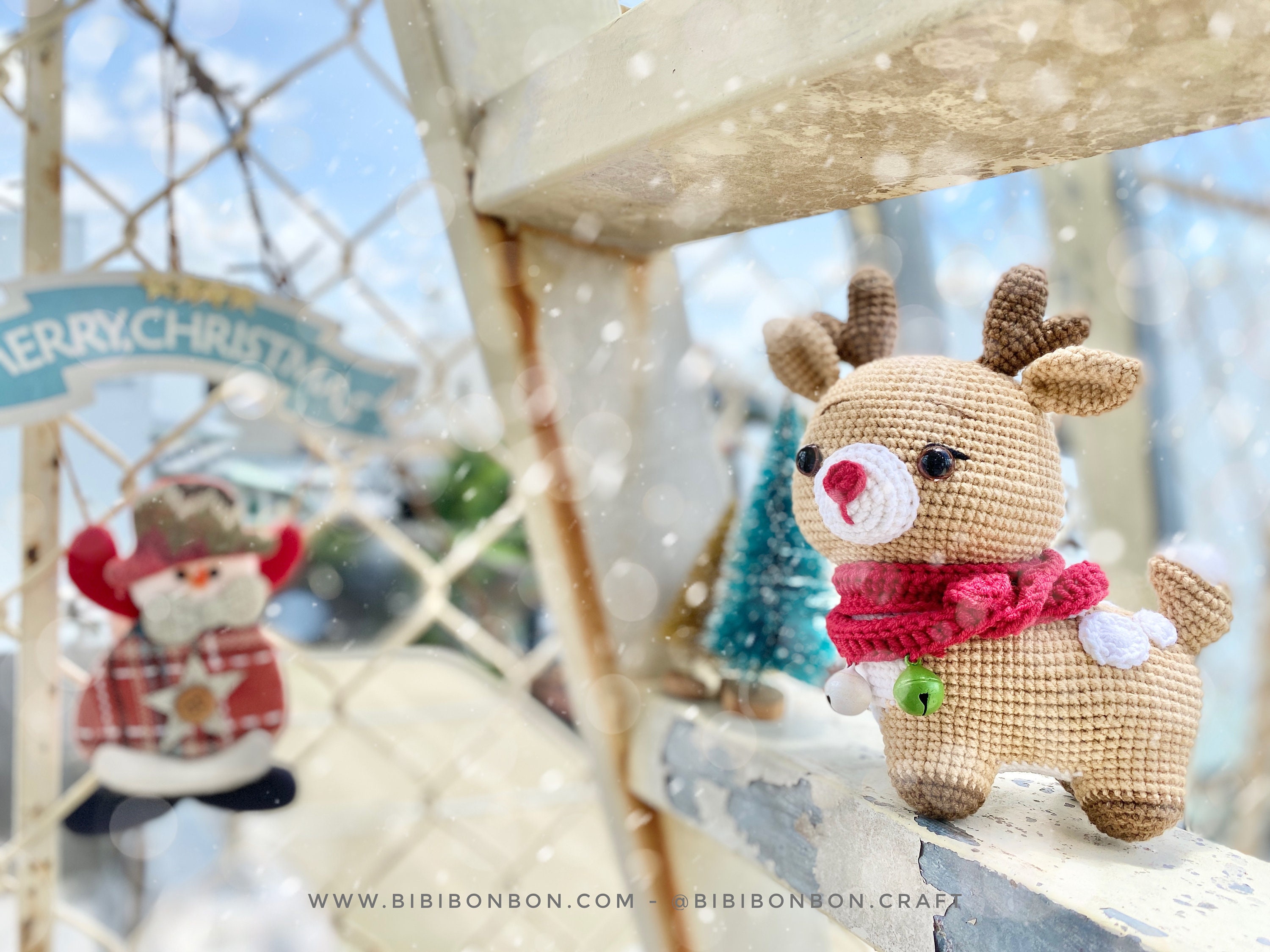 Bibibonbon Crochet Pattern Amigurumi: Dasher the Reindeer | Etsy