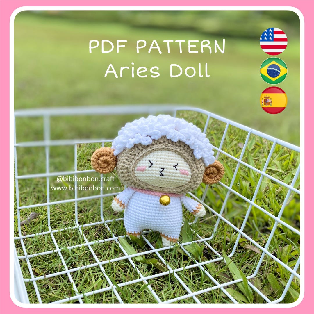 Aries Zodiac Doll Crochet Pattern: Amigurumi PDF (english, Español ...