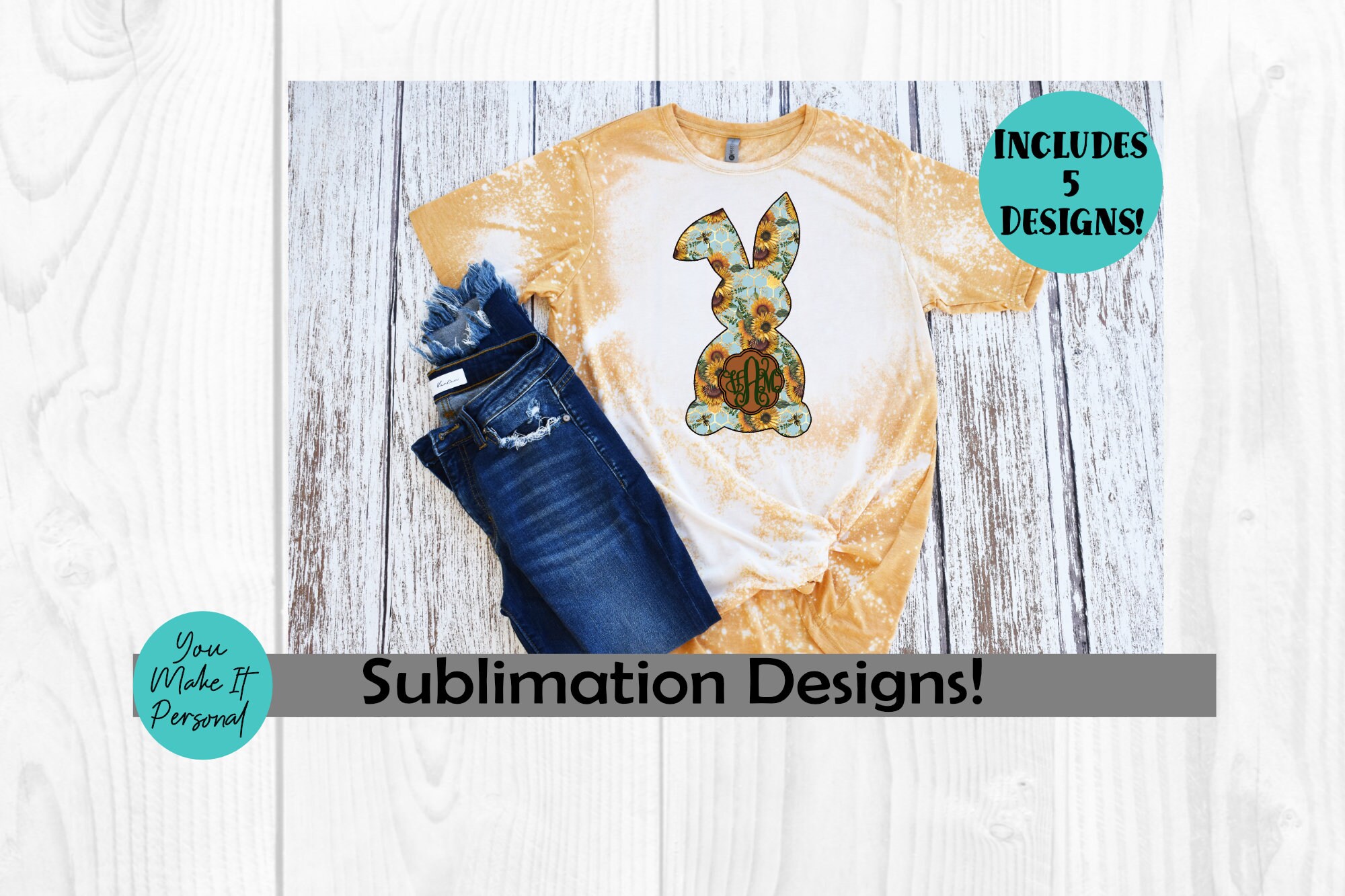 Sublimation Design Bundle Easter PNG Hand Drawn Easter - Etsy