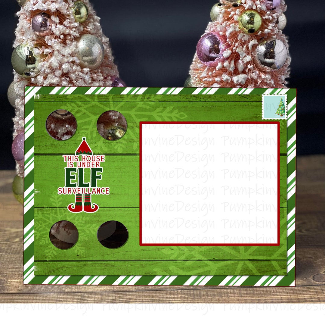 Elf Returns, Elf Post Card Design for Sublimation Blanks, Elf ...