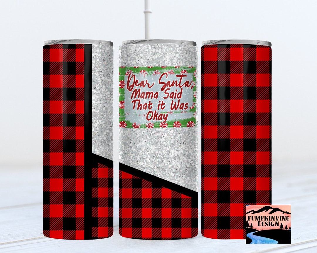 Sublimation Tumbler Design Split Design for Tumblers Plaid - Etsy