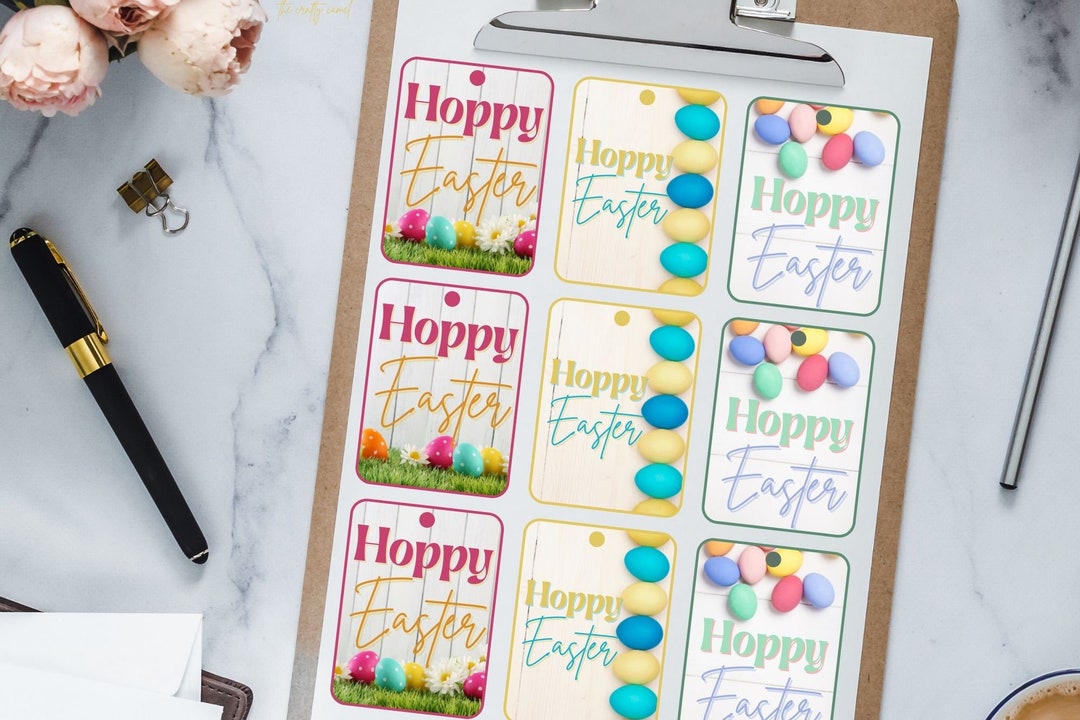 Hoppy Easter Gift Tags | Printable Easter Tags | Appreciation Tags ...