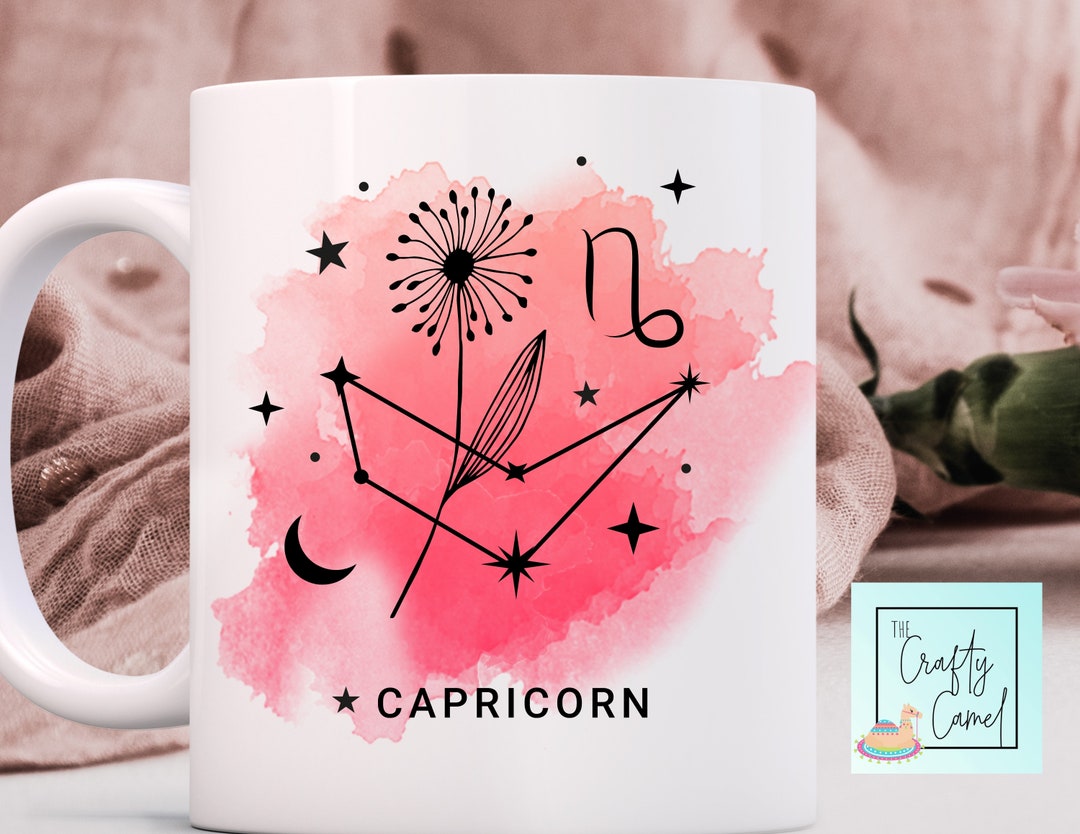 Capricon Watercolor PNG Zodiac Sign Design Astrology PNG Shirt Design ...