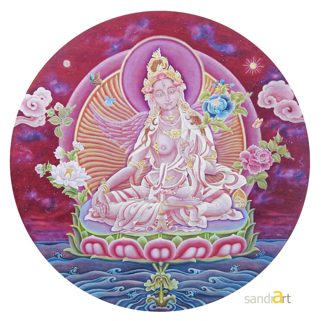 PAPER PRINT "white Tara" Full Colour 30x30cm Smooth Fine-art Print by ...