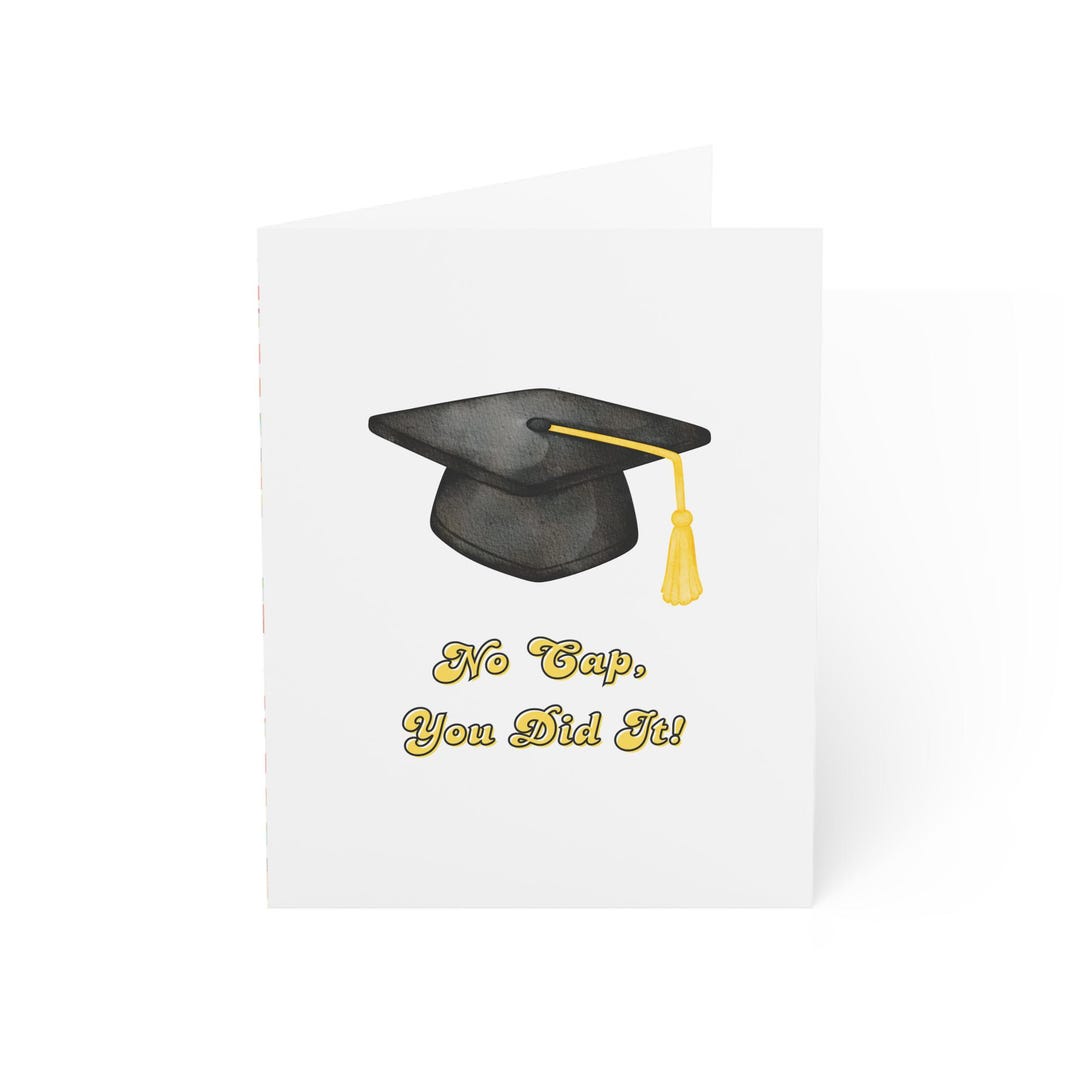 Graduation Cap Confetti Greeting Cards: Celebration Invitations - Etsy