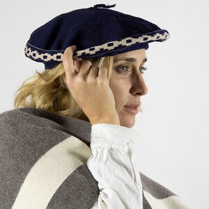 Cotton Beret With Pampa Guard. Gaucho Beret. UNISEX Cotton Beret. Made ...