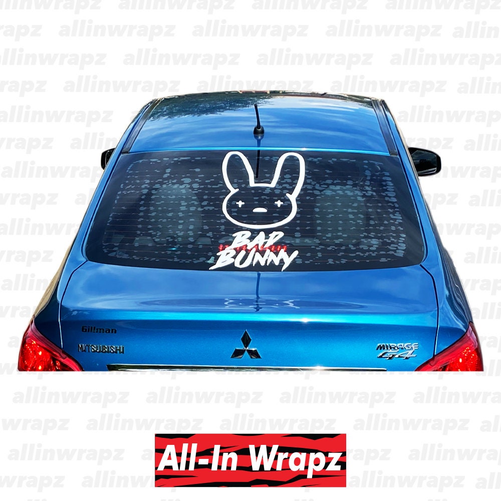 Bad Bunny Bichiyal Car Livery, Both Sides, Air Release Vinyl, Large ...