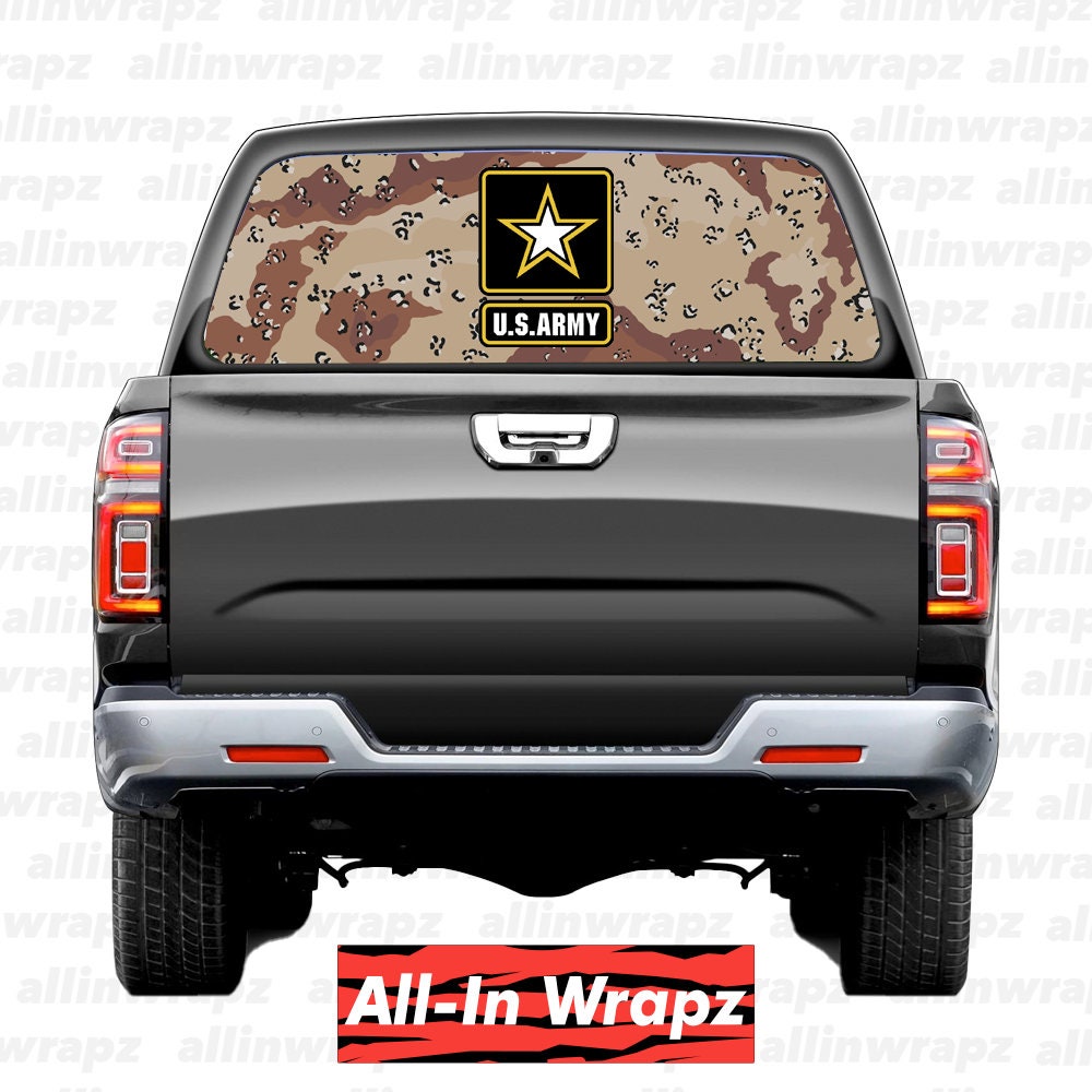 Custom Military Truck Rear Window Decal - ARMY, NAVY, MARINES. - Etsy
