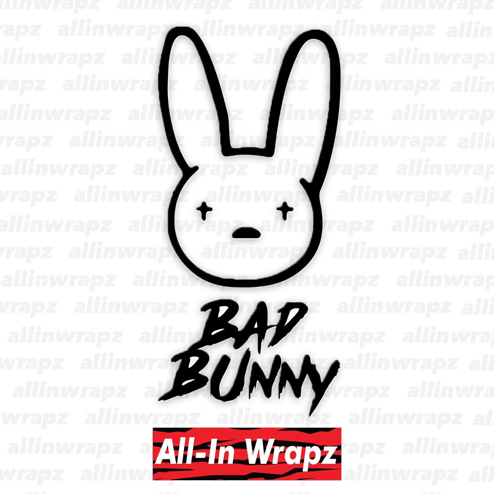 Bad Bunny Bichiyal Car Livery, Both Sides, Air Release Vinyl, Large ...