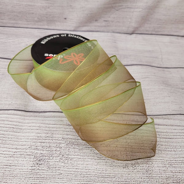 Sheer Wired Ribbon - Etsy