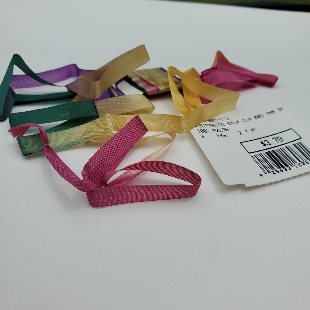 Mokuba Variegated Embroidery Ribbon 7mm Color 005 - Etsy