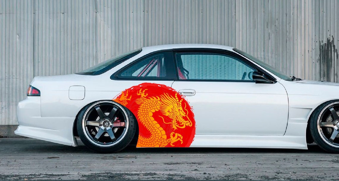 Japanese Dragon Vinyl Decal Livery Car Digital Download Etsy