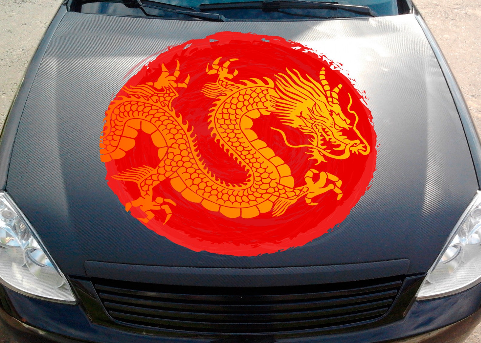 Japanese Dragon Vinyl Decal Livery Car Digital Download | Etsy