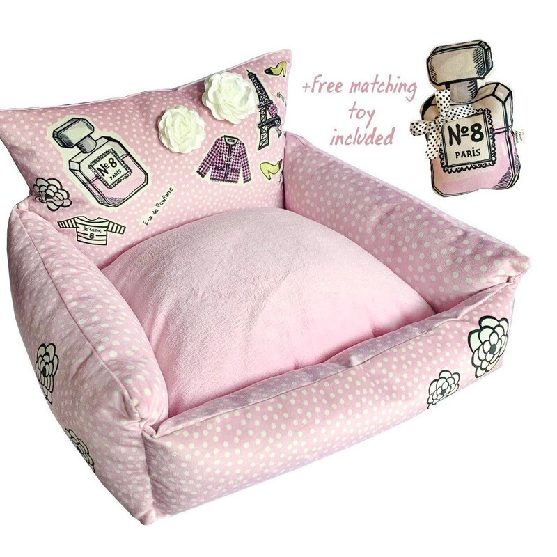 Pink Dog Bed - Etsy