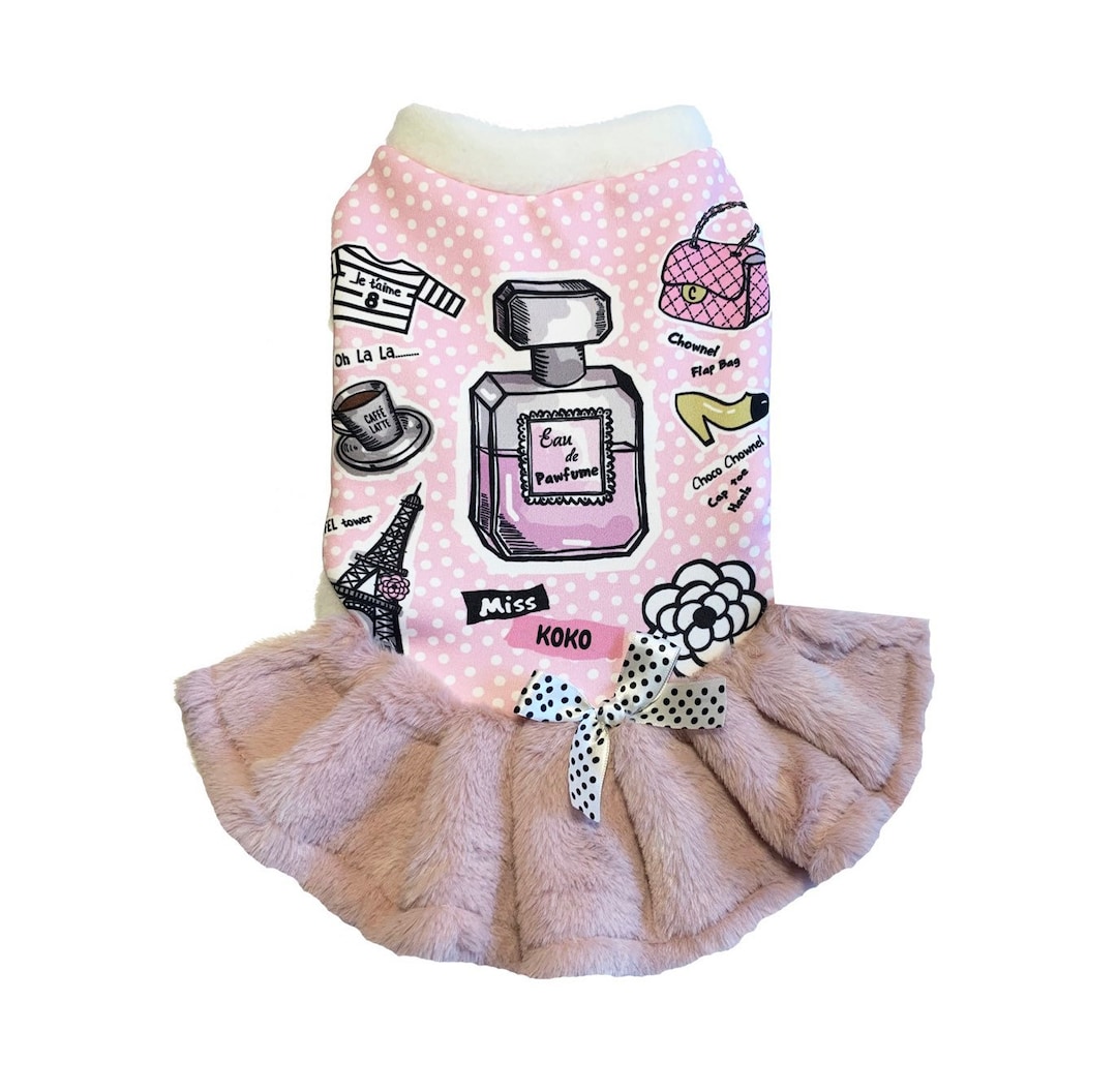 Eau De Pawfume Dog Dress Funny Pet Dress Pink Dog Skirt - Etsy