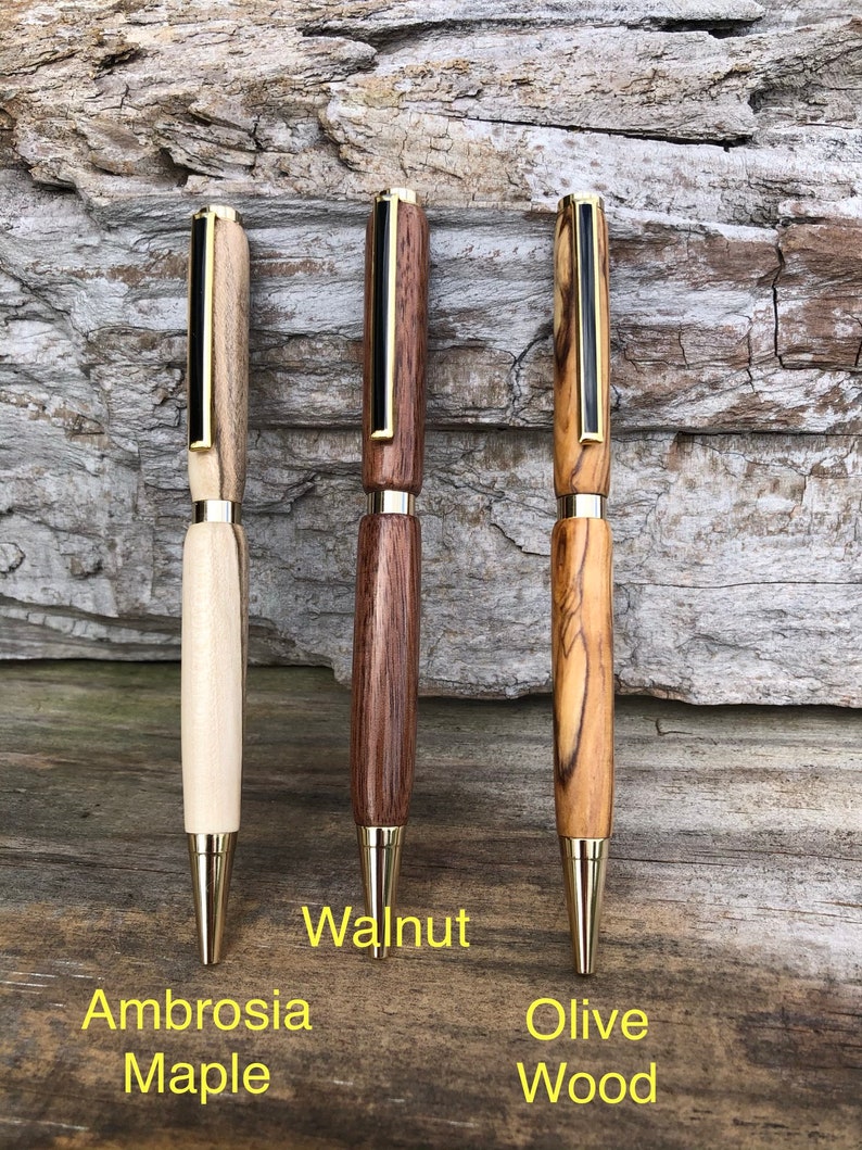 Slimline Handcrafted Wooden Pen - Etsy