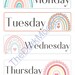 Rainbow Days of the Week Labels - Etsy